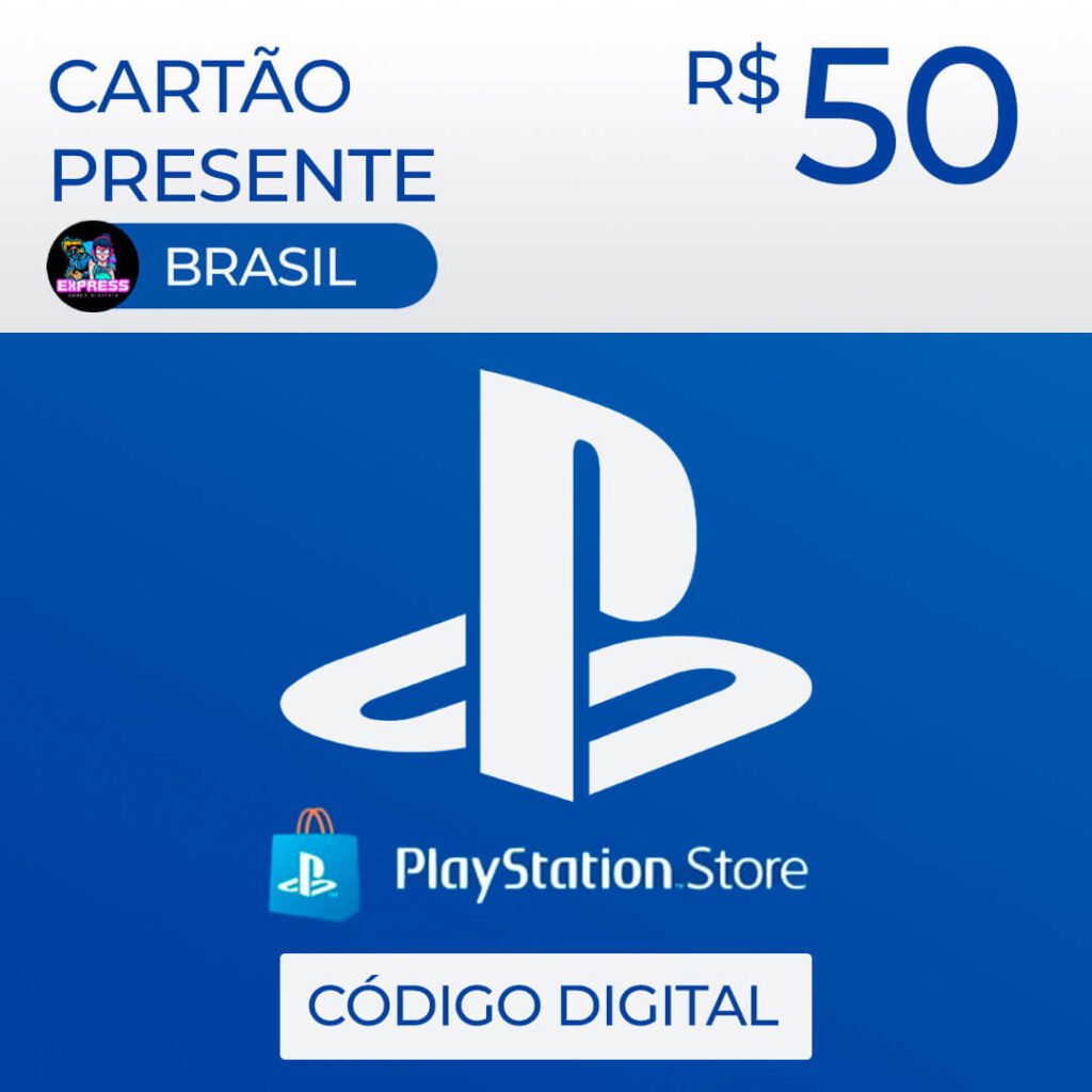 Cartão Psn Playstation R$50,00 Reais - Brasil - Express games digitais